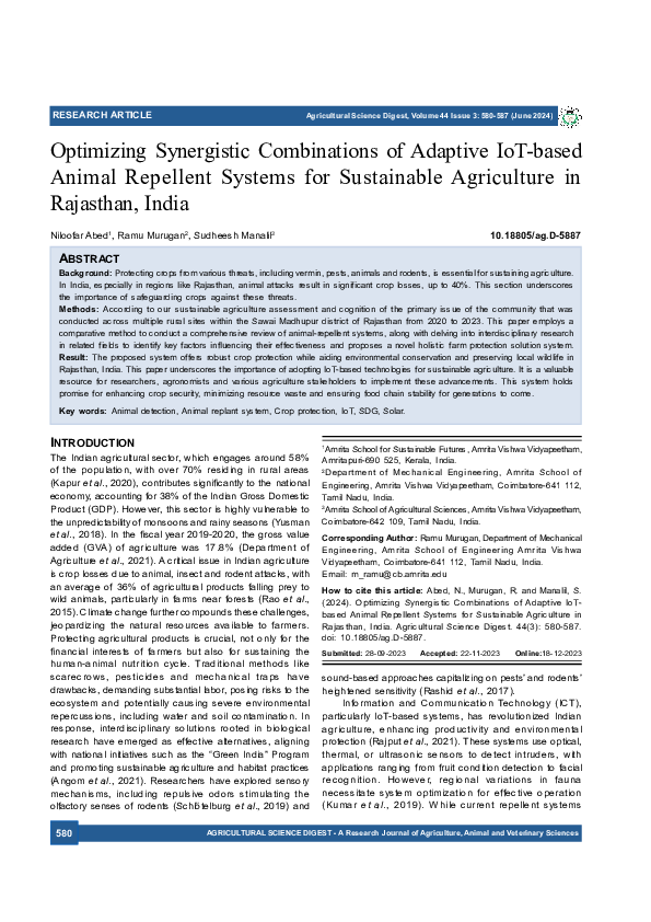 (PDF) Optimizing Synergistic Combinations of Adaptive IoT-based Animal ...