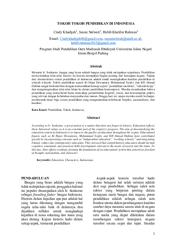 (PDF) TOKOH TOKOH PENDIDIKAN DI INDONESIA