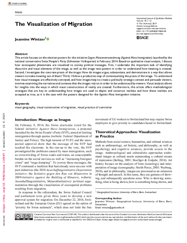 (PDF) The Visualization of Migration