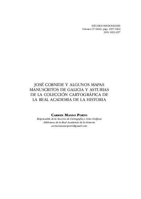 (PDF) “José Cornide y algunos mapas manuscritos de Galicia y Asturias ...