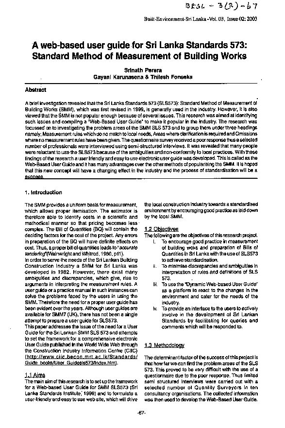 (PDF) A web-based user guide for Sri Lanka standards 573: standard ...