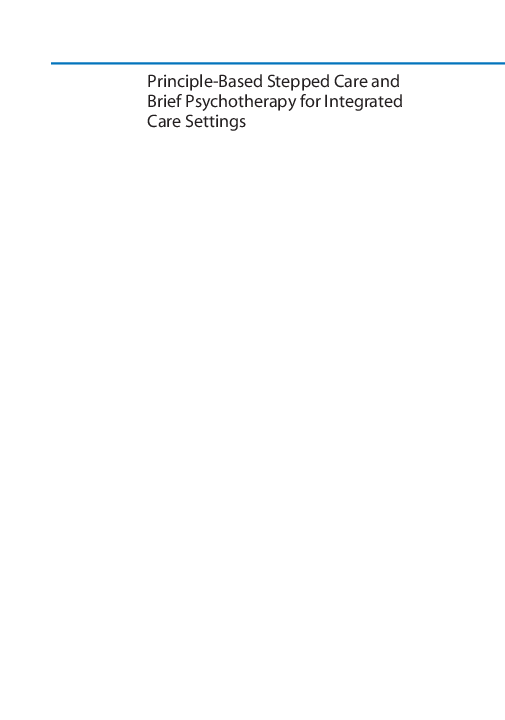 (PDF) Principle-Based Stepped Care and Brief Psychotherapy for ...
