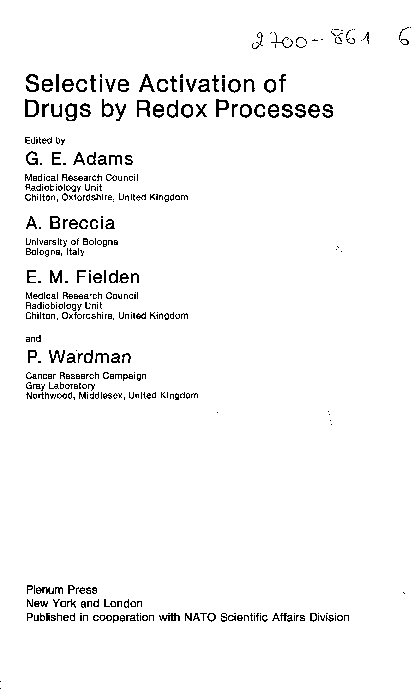 (PDF) Selective Activation of Drugs by Redox Processes