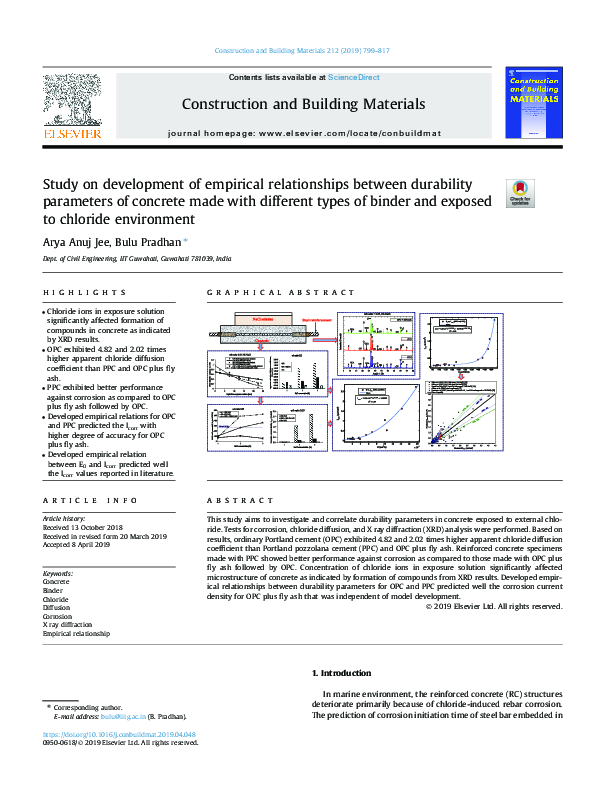 (PDF) Study on development of empirical relationships between ...