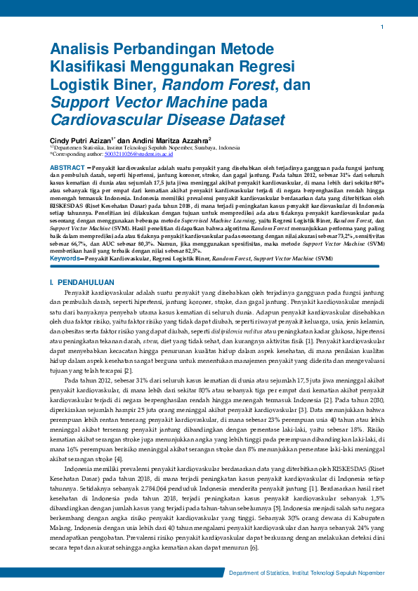 (PDF) Analisis Perbandingan Metode Klasifikasi Menggunakan Regresi Logistik Biner, Random Forest ...