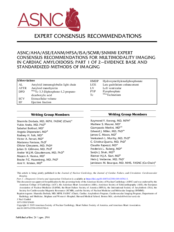 (PDF) ASNC/AHA/ASE/EANM/HFSA/ISA/SCMR/SNMMI Expert Consensus ...