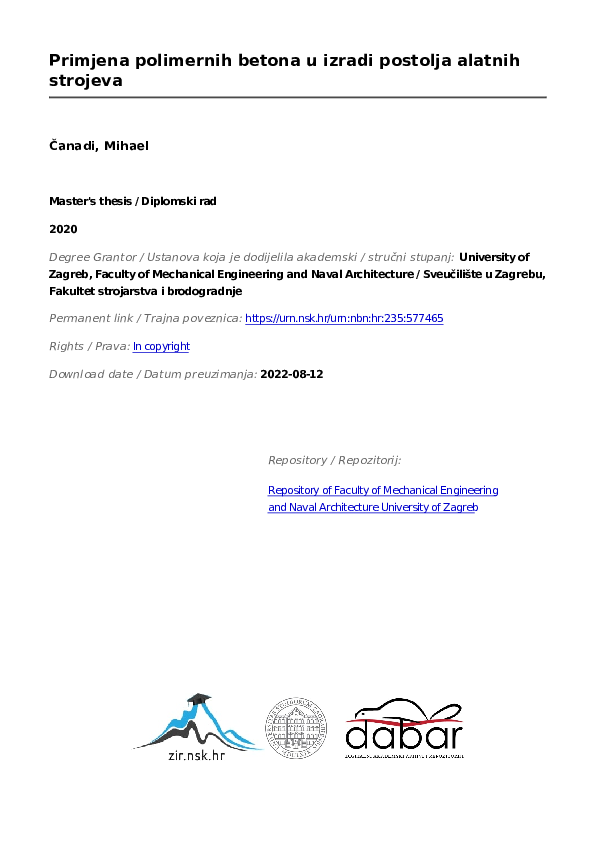 (PDF) Machine tool bed design based on polymer concrete