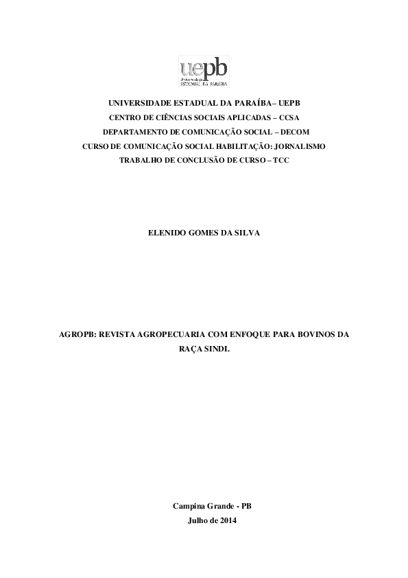 (PDF) AgroPB: revista agropecuária com enfoque para bovinos da raça ...
