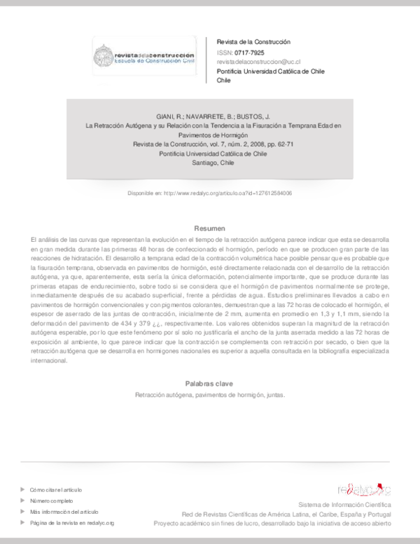 (PDF) La Retracción Autógena y su Relación con la Tendencia a la ...
