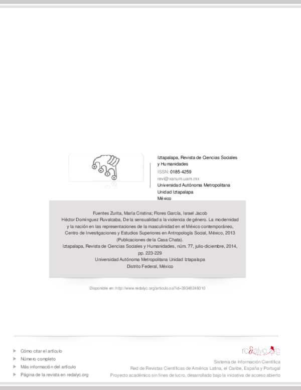 (PDF) Héctor Domínguez Ruvalcaba, De la sensualidad a la violencia de ...