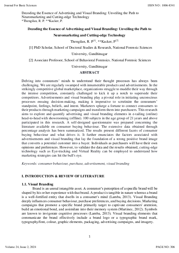(PDF) Decoding the Essence of Advertising and Visual Branding ...