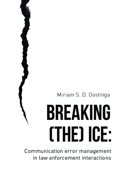 (PDF) Breaking (the) ice : communication error management in law ...