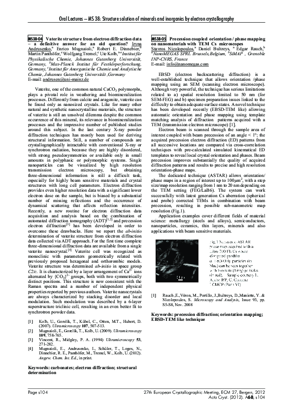 Pdf Precession Coupled Orientation Phase Mapping On Nanomaterials With Tem Cs Microscopes