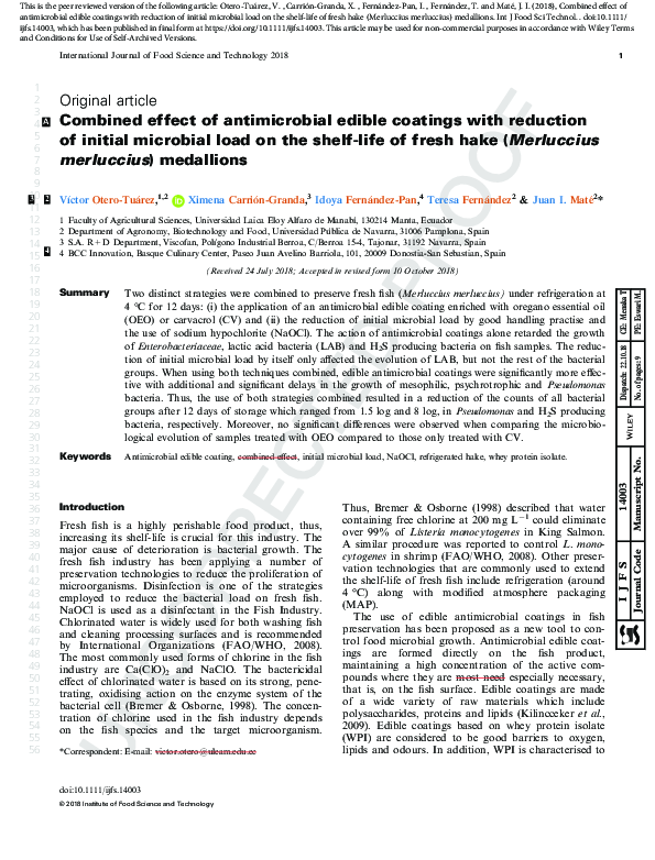 (PDF) Combined effect of antimicrobial edible coatings with reduction ...