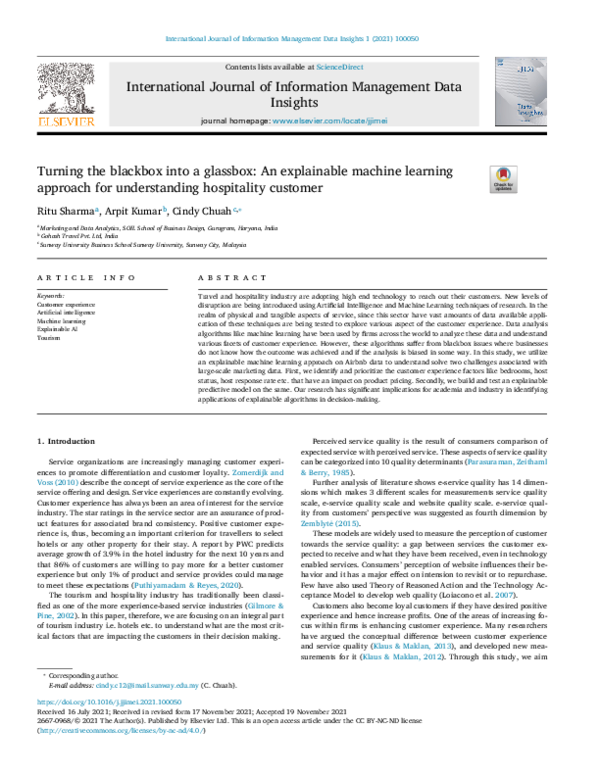 (PDF) Turning the blackbox into a glassbox: An explainable machine ...