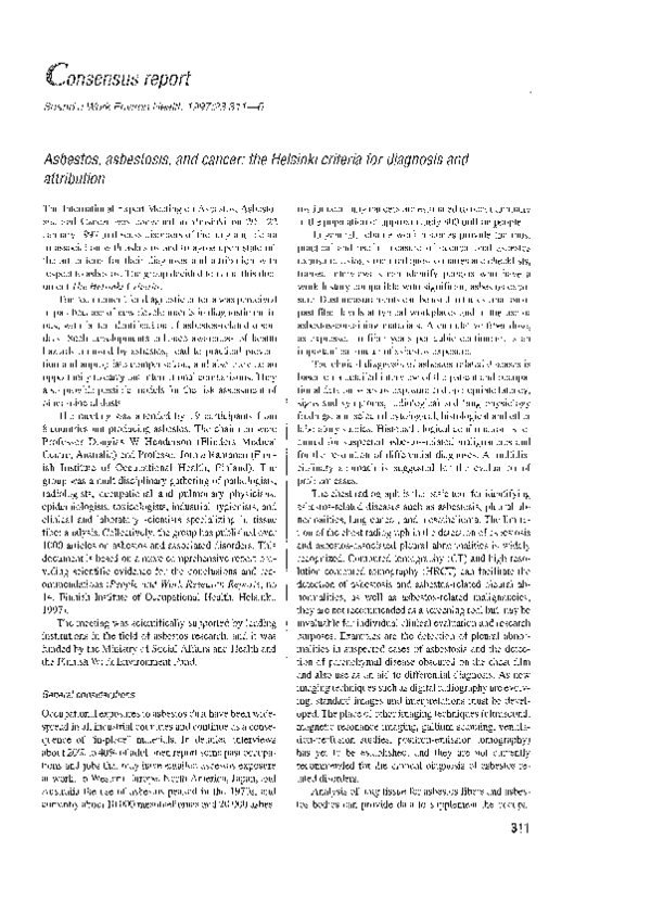 (PDF) Consensus report