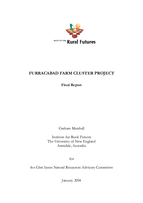(PDF) Furracabad Farm Cluster Project