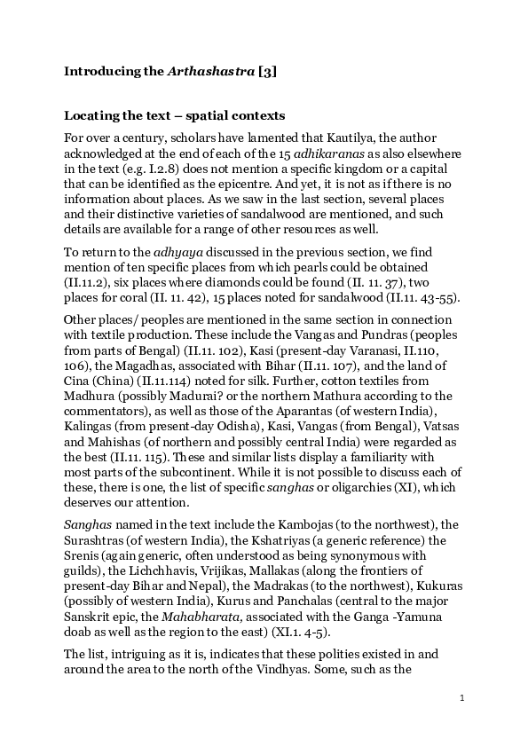 (PDF) Introducing the Arthashastra