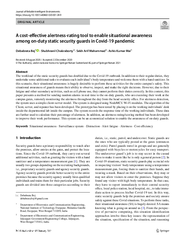(PDF) A cost-effective alertness-rating tool to enable situational ...