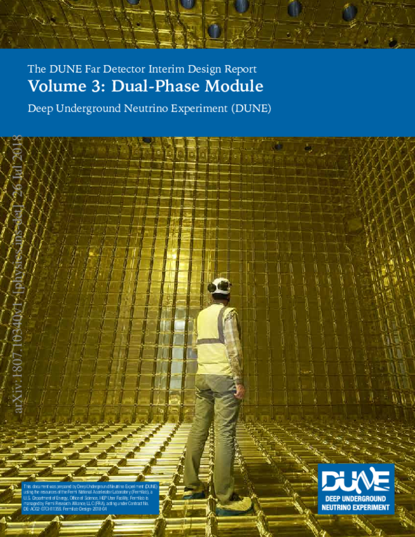 (PDF) The DUNE Far Detector Interim Design Report, Volume 3: Dual-Phase ...