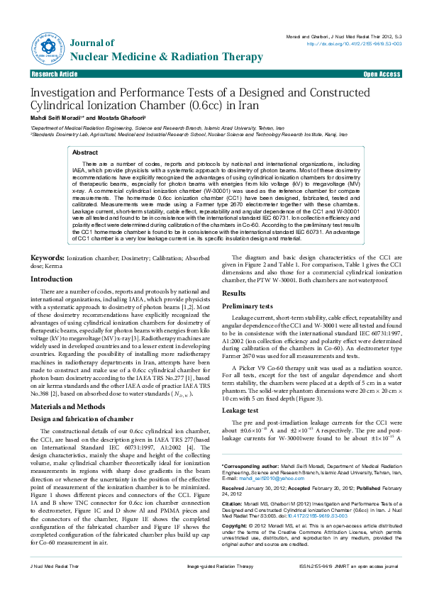 (PDF) Investigation and Performance Tests of a Designed and Constructed ...