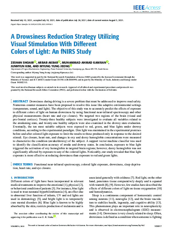 (PDF) A Drowsiness Reduction Strategy Utilizing Visual Stimulation With ...