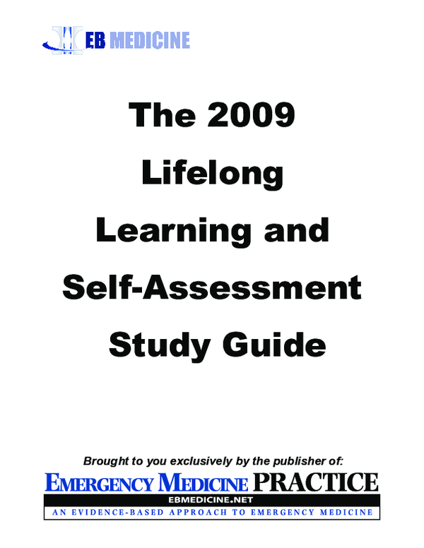 (PDF) 2009 Lifelong Learning And Self-Assessment Study Guide