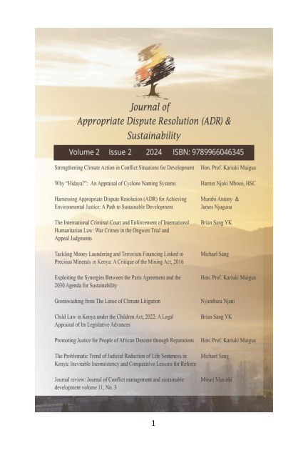 (PDF) Harnessing Appropriate Dispute Resolution (ADR) for Achieving ...