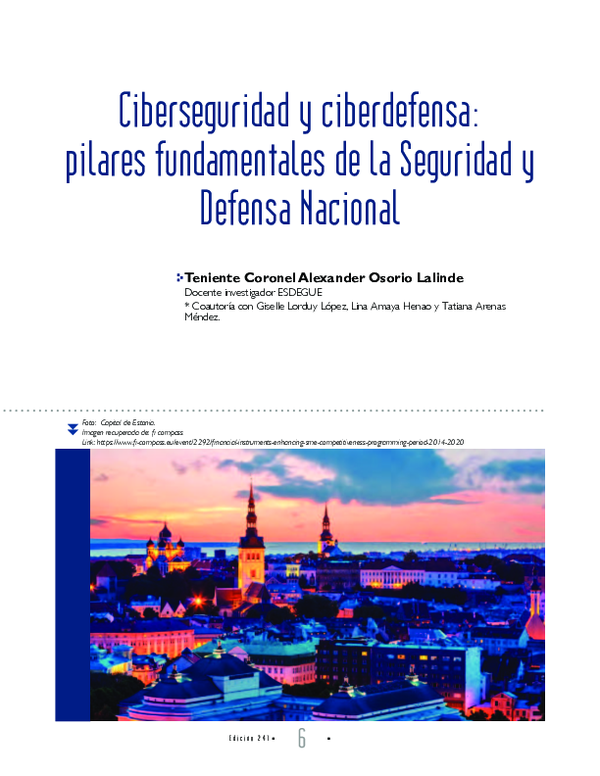 (PDF) Ciberseguridad y ciberdefensa: pilares fundamentales de la ...
