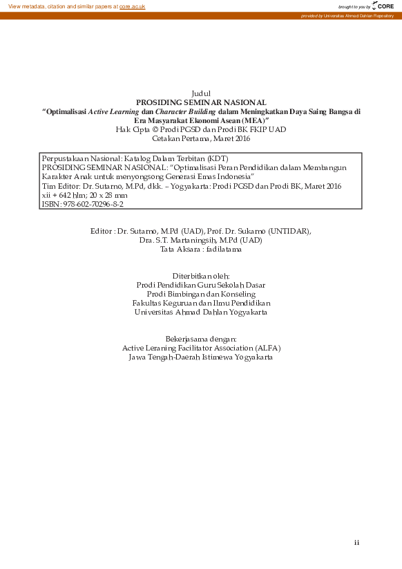 (PDF) Penerapanlayanan Bimbingan Klasikal Dengan Metode Questions Students Have Dan Active ...