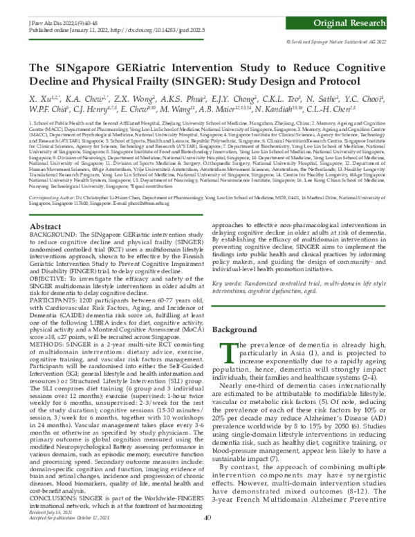 (PDF) The SINgapore GERiatric Intervention Study to Reduce Cognitive ...