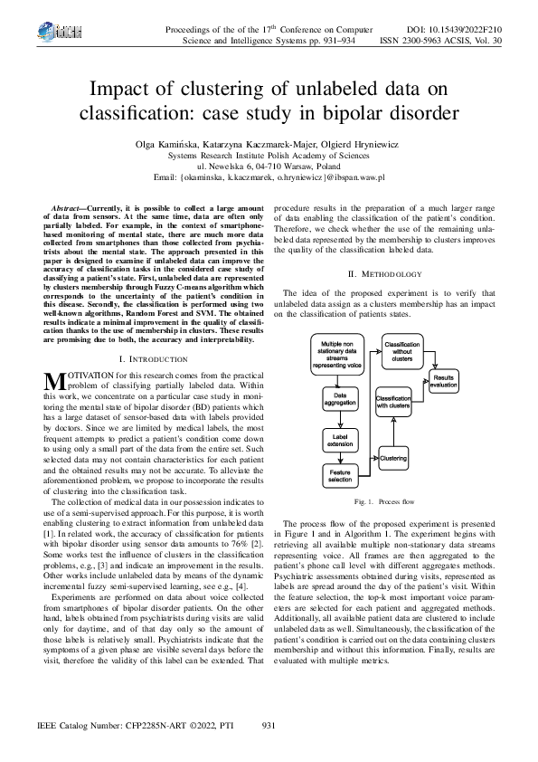 (PDF) Impact of clustering unlabeled data on classification: case study ...