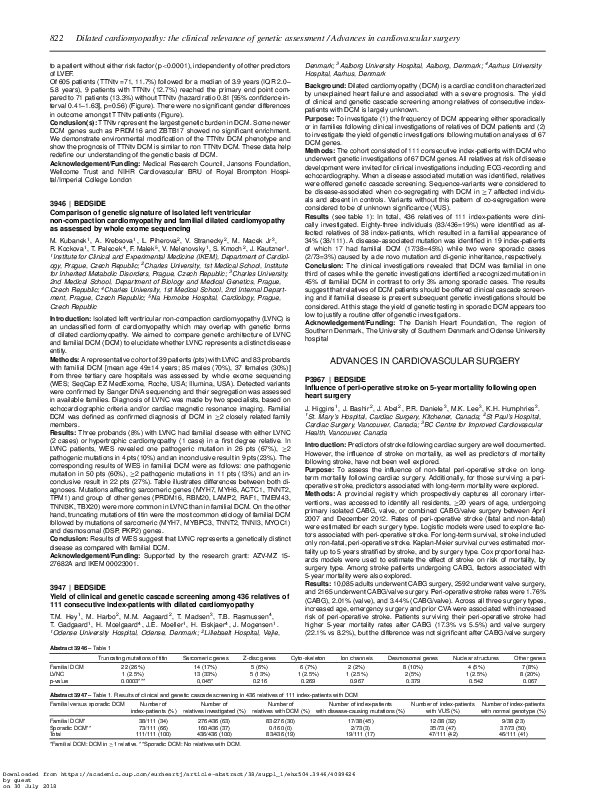 (PDF) 3946Comparison of genetic signature of isolated left ventricular ...