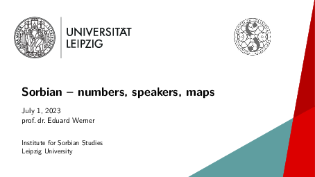 (PDF) Sorbian speakers numbers maps