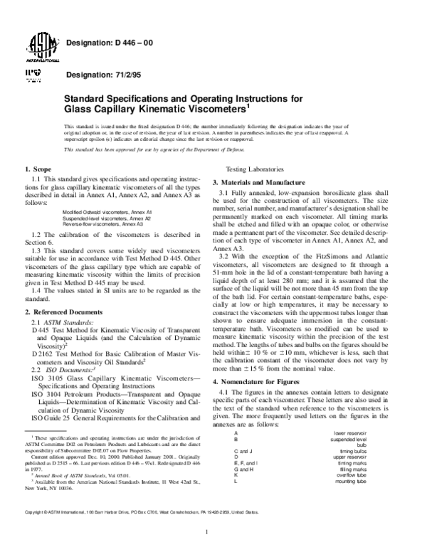(PDF) Standard Specifications and Operating Instructions for Glass ...