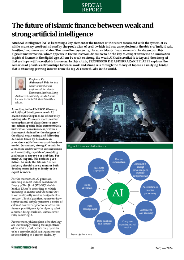 (PDF) The Future of Islamic Finance between Weak and Strong Artificial ...