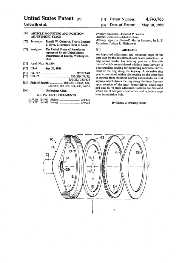 (PDF) Article mounting and position adjustment stage | Dr. Ronald ...
