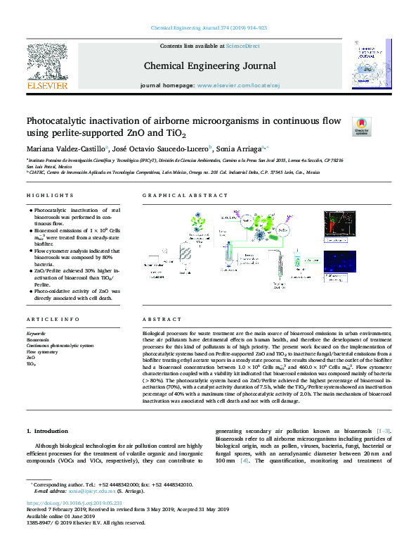 (PDF) Photocatalytic inactivation of airborne microorganisms in ...
