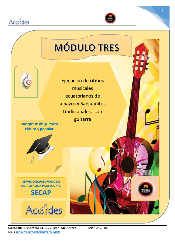 (PDF) MODULO TRES. RITMOS GENEROS MUSICALES ECUATORIANOS. ACORDES