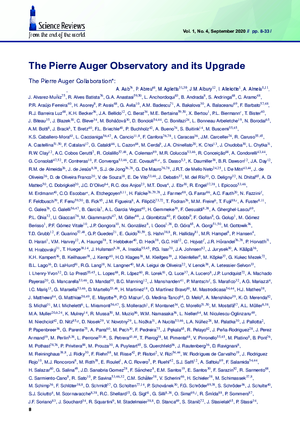 (PDF) The Pierre Auger Observatory and its Upgrade