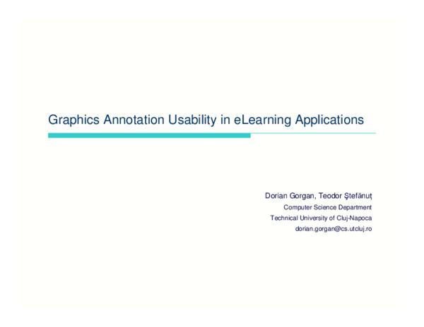 (PDF) Graphics Annotation Usability in eLearning Applications