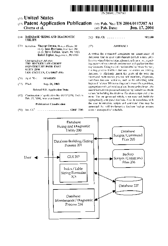 (PDF) Database sizing and diagnostic utility