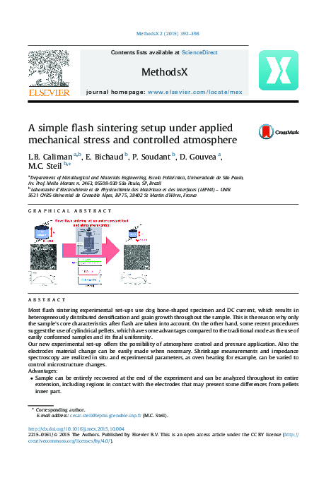 (PDF) A simple flash sintering setup under applied mechanical stress ...