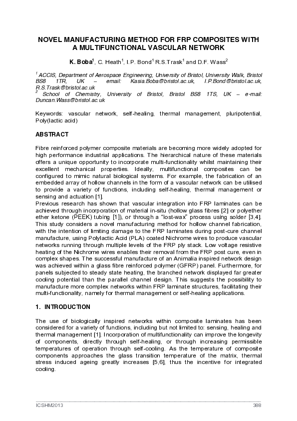 (PDF) Novel manufacturing method for FRP composites with a ...