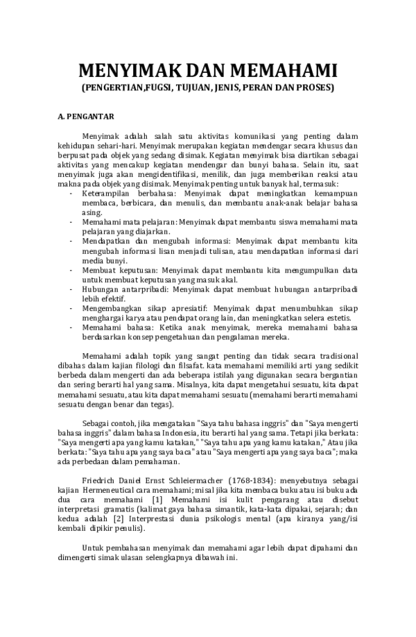 (PDF) MENYIMAK DAN MEMAHAMI