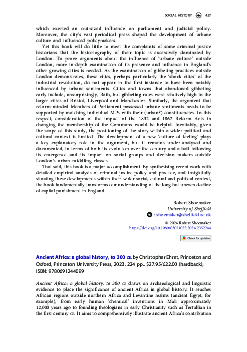 (PDF) Ancient Africa: a global history, to 300 ce by Christopher Ehret ...