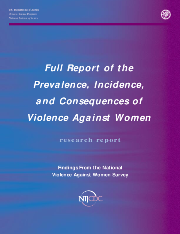 (PDF) Full Report of the Prevalence, Incidence, and Consequences of ...