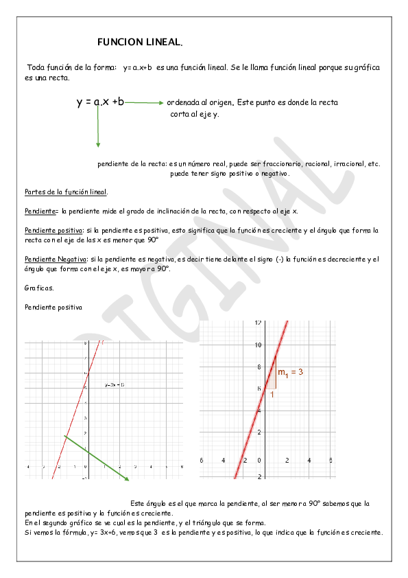 (PDF) FUNCION LINEAL
