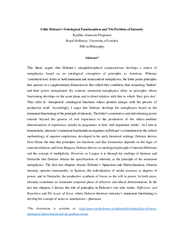 (PDF) PhD Thesis Abstract