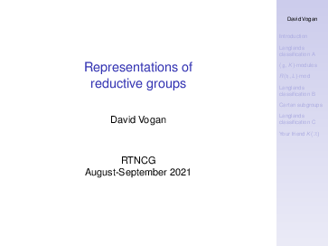 (PDF) Representations of Reductive Groups